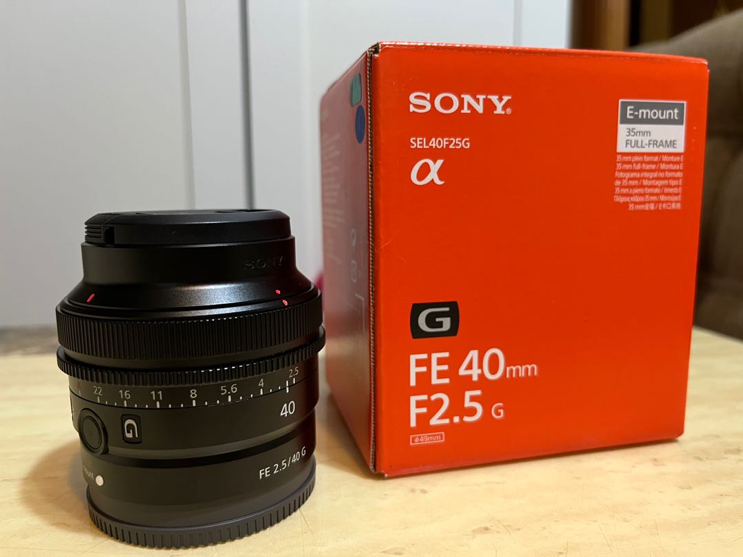 Sony G 鏡 40mm f2.5 輕便餅鏡, 攝影器材, 鏡頭及裝備 - Carousell