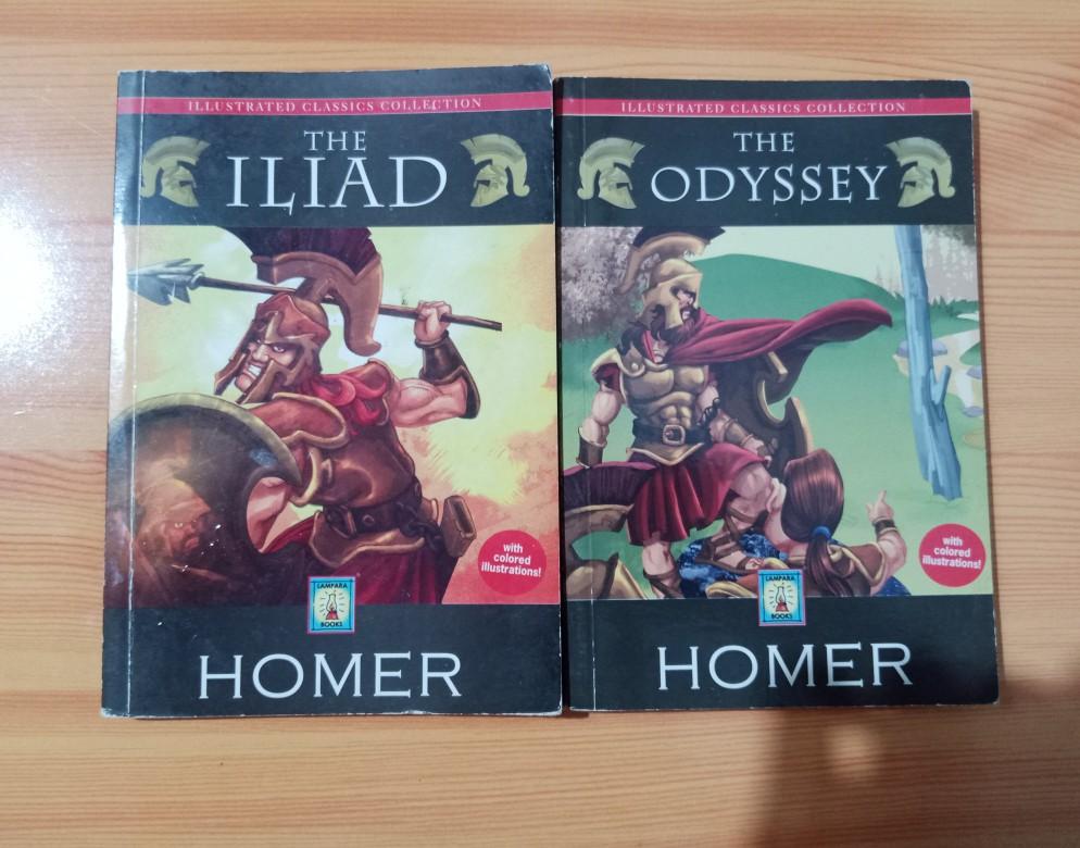 The Iliad and The Odyssey Illustrated Classics Collection (Preloved ...
