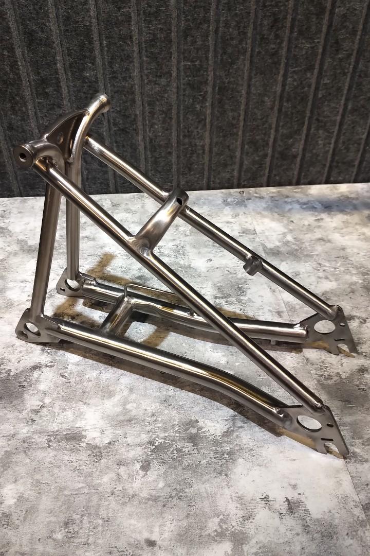 Super light Titanium rear triangle for brompton,aceofix or pike frames ...