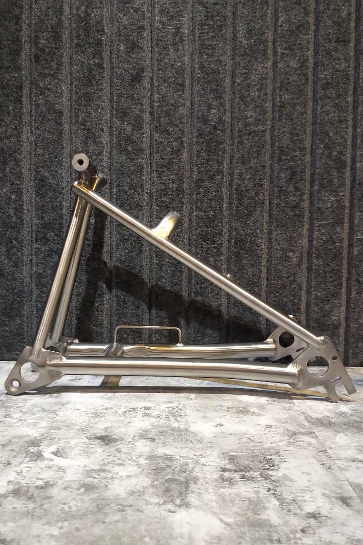 Super light Titanium rear triangle for brompton,aceofix or pike frames ...