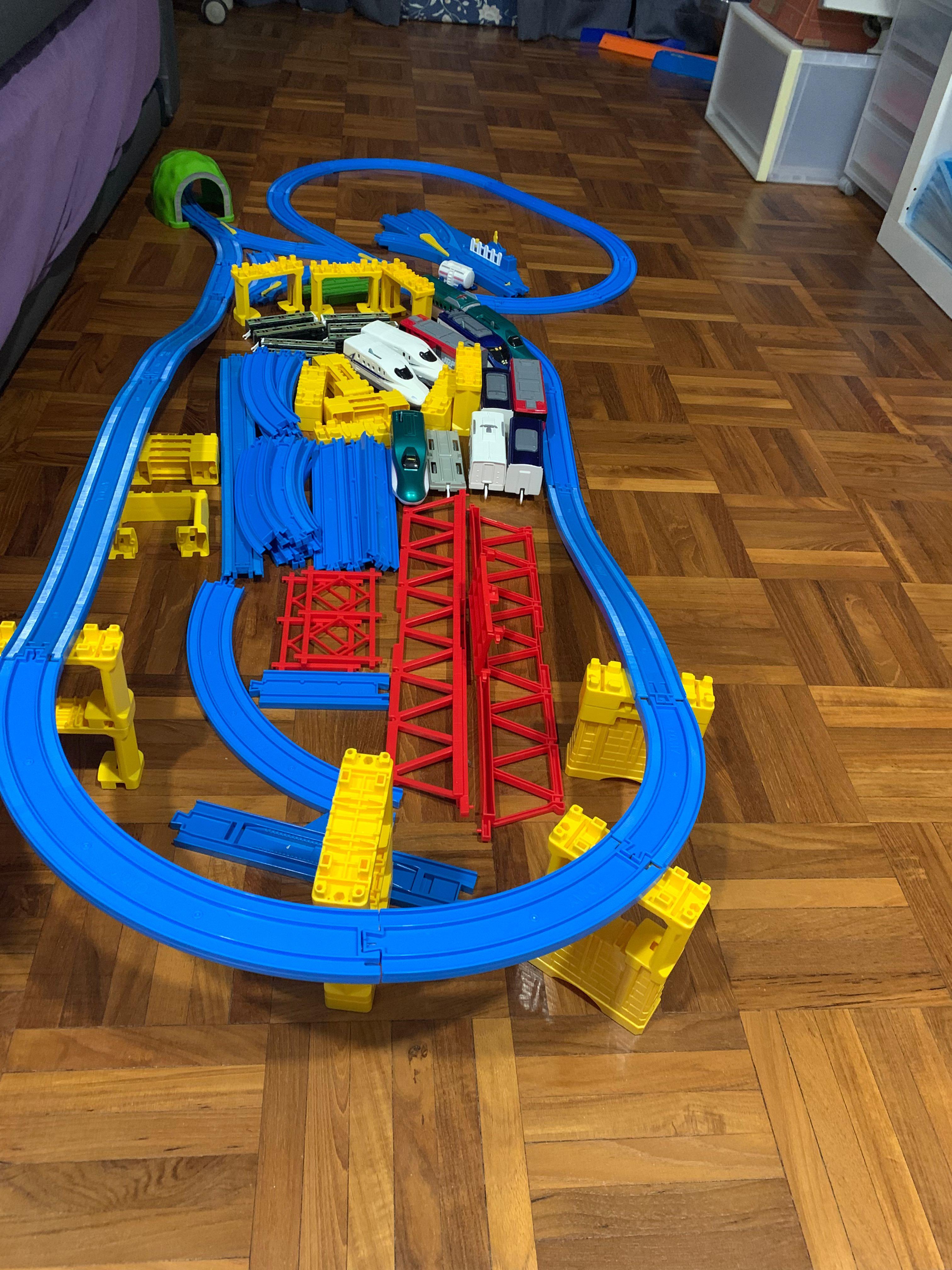 Tomy Train Set with extensions and trains, Hobbies & Toys, Toys & Games ...