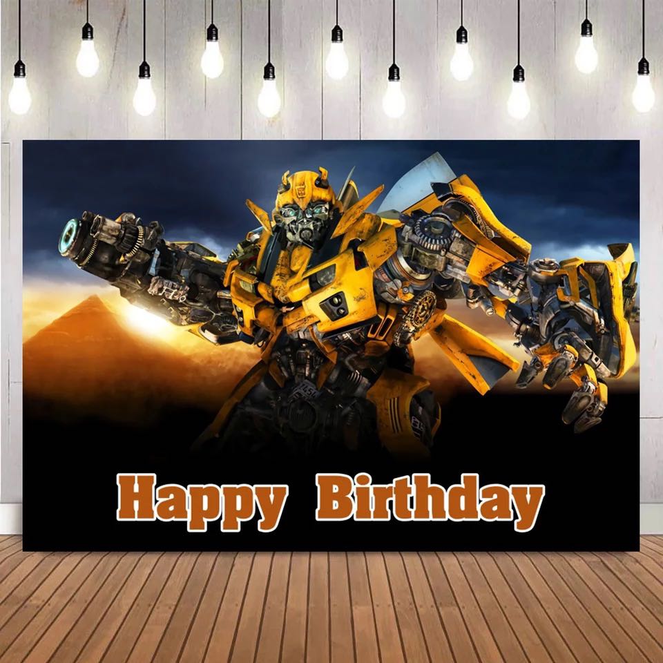 Transformers party supplies - birthday banner backdrop/ party deco ...