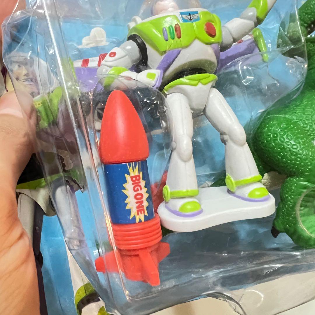 Vintage 1995 Buzz Lightyear Flies Home with Big One Rocket and Rex ...