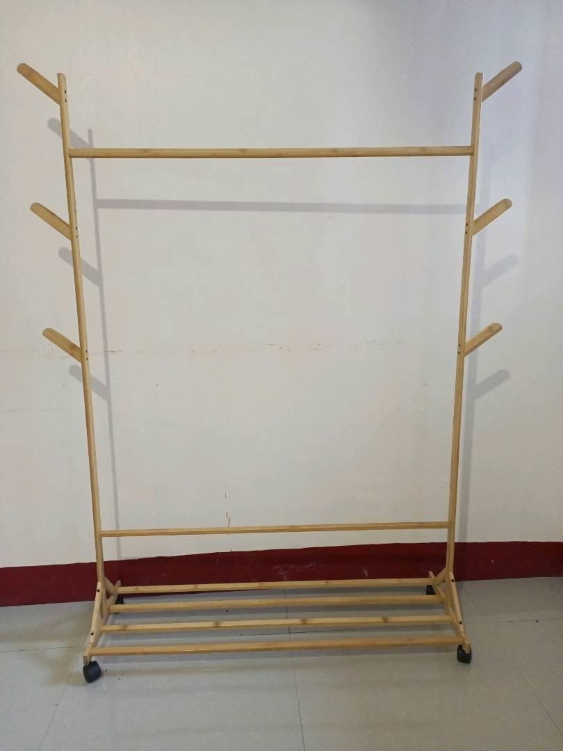WOODEN HANGER RACK, CLOTHES RACK, JACKET RACK, CLOTHES ORGANIZER ...