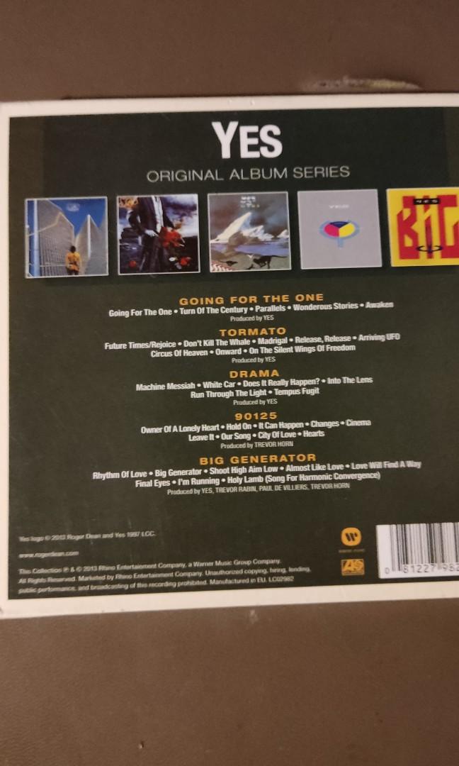 Yes Original Album Series CDs, 興趣及遊戲, 音樂樂器 & 配件, 音樂與媒體 - CD 及 DVD ...