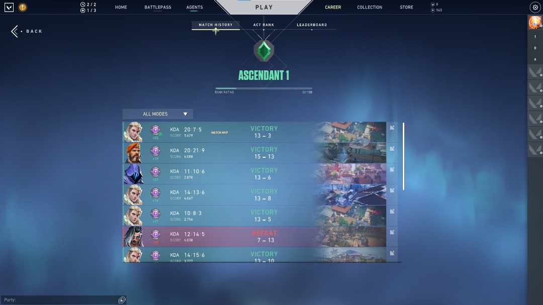 (12/18 agents) Valorant Account Ascendant, Video Gaming, Gaming ...
