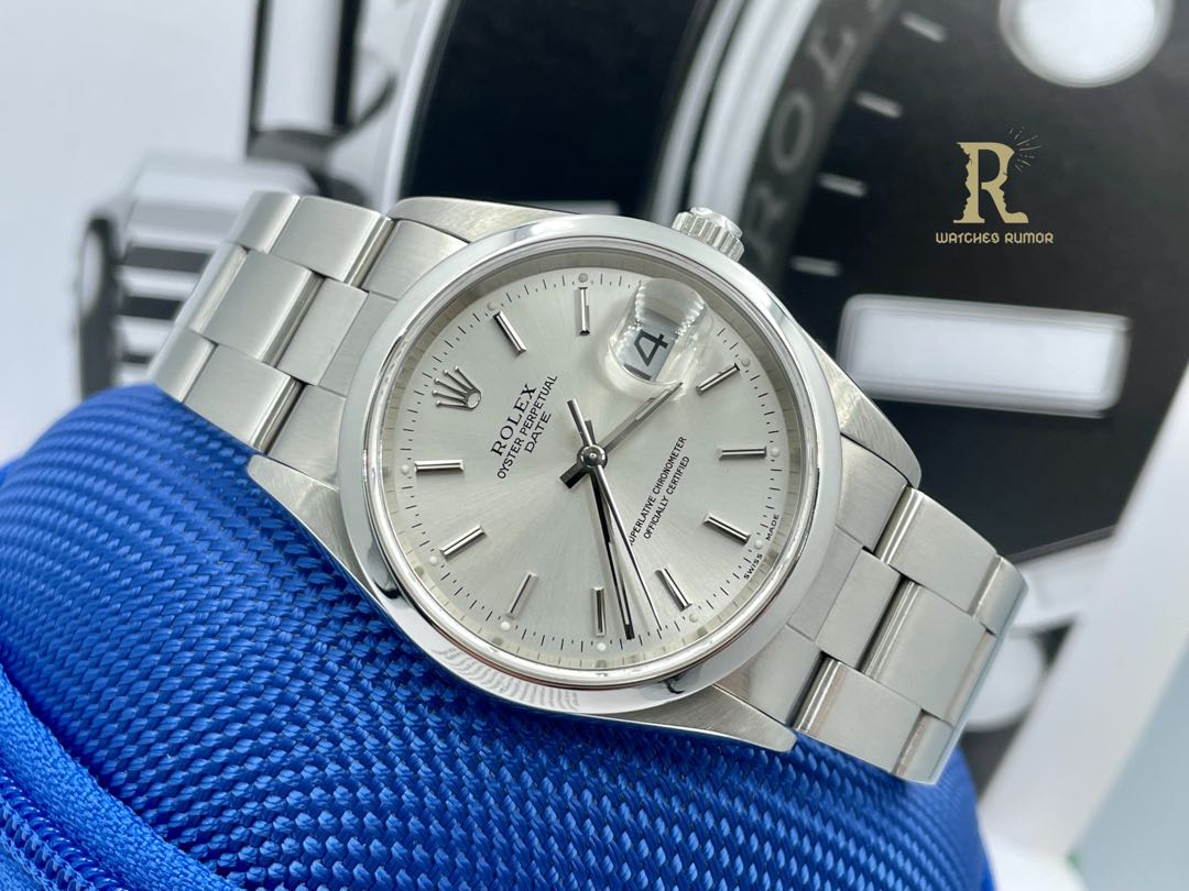 15200 Rolex Oyster Perpetual Date 34mm, Luxury, Watches on Carousell