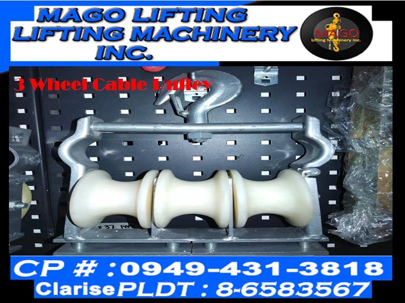 3 WHEEL CABLE PULLEY, Commercial & Industrial, Industrial Equipment on ...