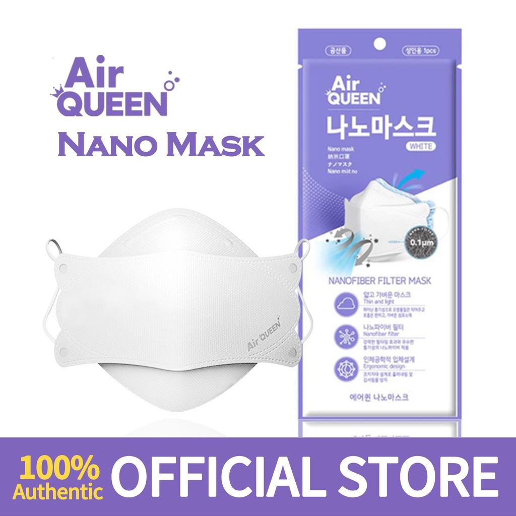 Air Queen Nano Mask ORIGINAL, Health & Nutrition, Face Masks & Face ...
