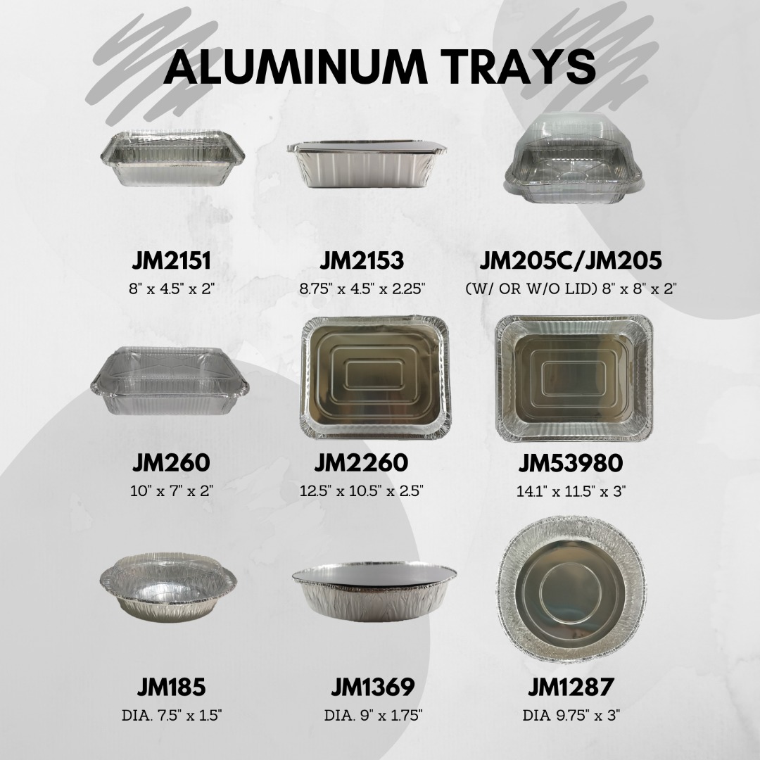 Aluminum Trays for Restaurants, Catering Services and Take Outs (Bulk ...