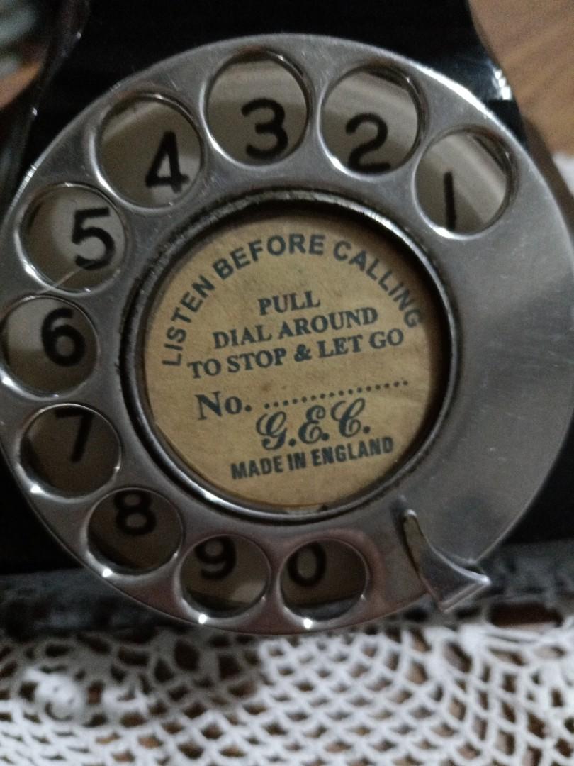 Antique 1930s England GEC Gecophone bakelite telephone, Hobbies & Toys ...
