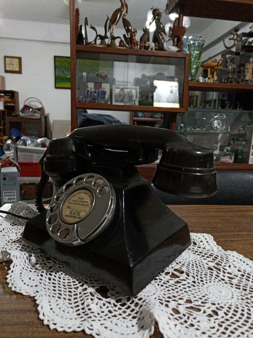 Antique 1930s England GEC Gecophone bakelite telephone, Hobbies & Toys, Memorabilia ...