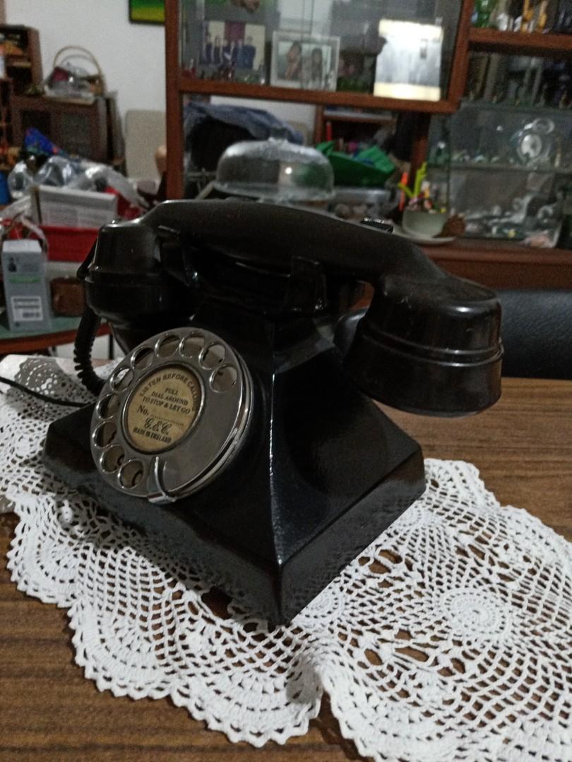 Antique 1930s England GEC Gecophone bakelite telephone, Hobbies & Toys, Memorabilia ...