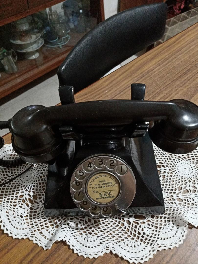 Antique 1930s England GEC Gecophone bakelite telephone, Hobbies & Toys ...