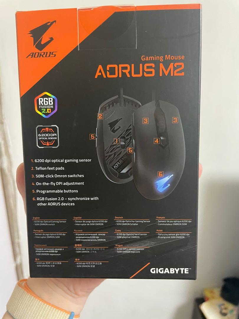 AORUS M2 Mouse, 電腦＆科技, 電腦周邊及配件, 電腦滑鼠及相關產品 - Carousell
