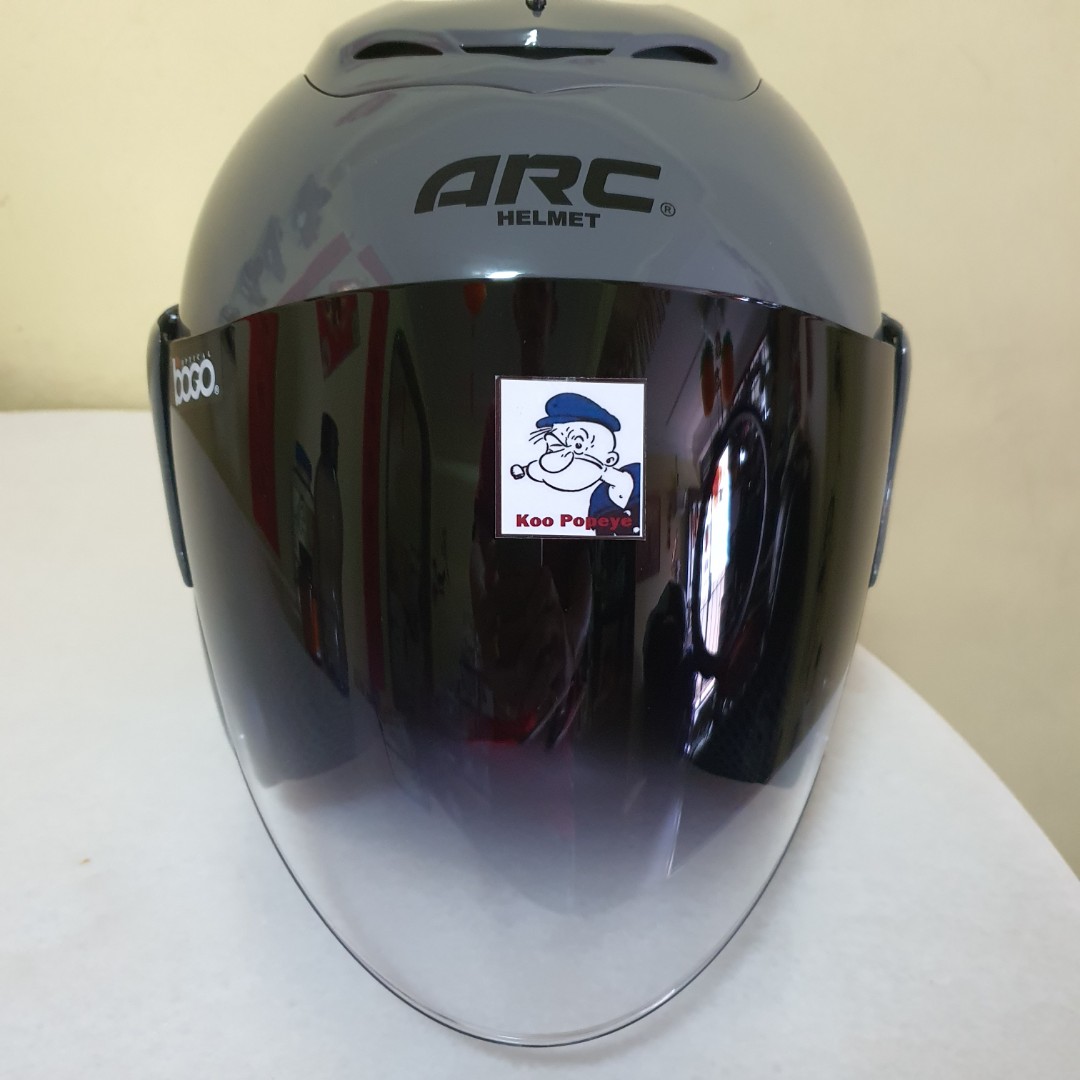 ARC RITZ HELMET NEW MORDEN GREY V2, Motorcycles, Motorcycle Accessories ...