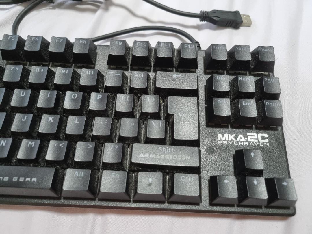 ARMAGGEDDON mechanical KEYBOARD MKA-2C, Computers & Tech, Parts ...