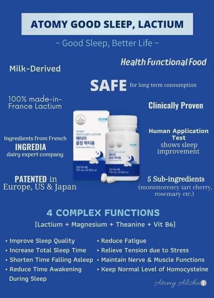Atomy good sleep, Health & Nutrition, Health Supplements, Vitamins ...