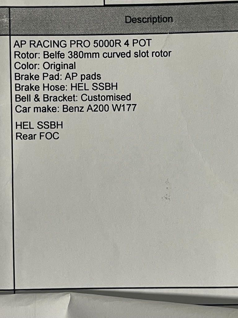 (Authentic) AP Racing Pro 5000 R Set, Car Accessories, Accessories on ...