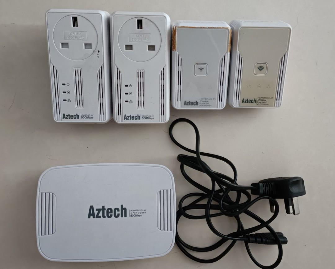 Aztech Homeplug AV 500Mbps, Computers & Tech, Parts & Accessories ...