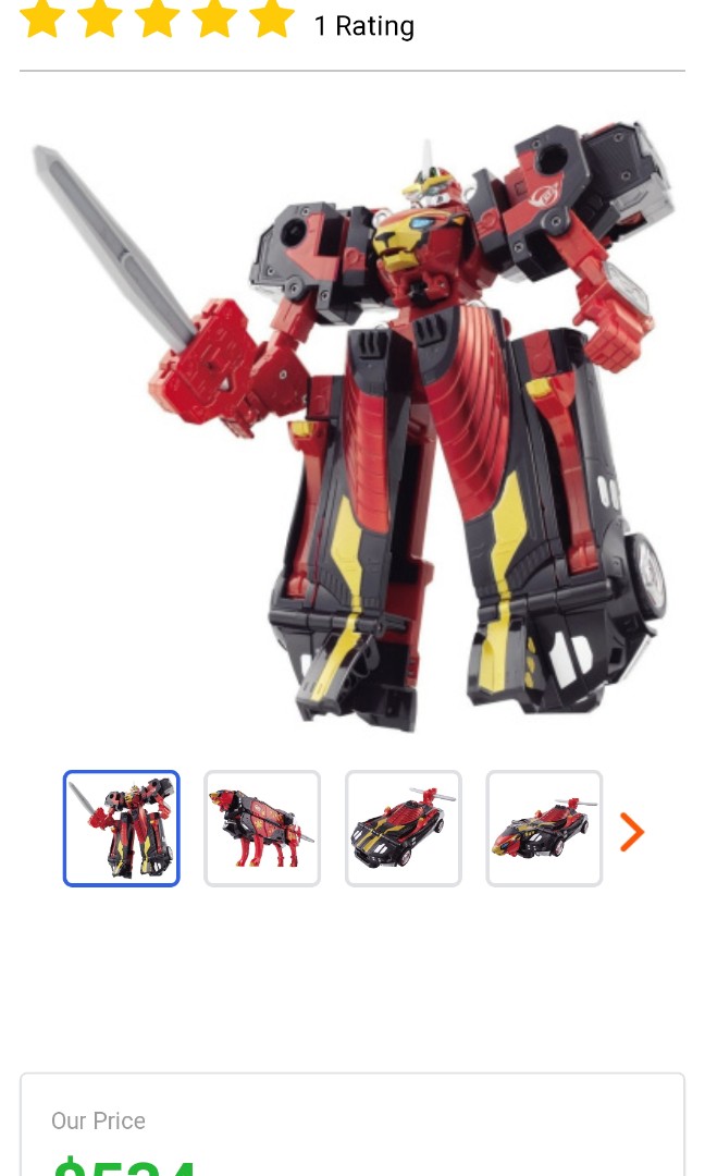 BANDAI Power Rangers Robot, Hobbies & Toys, Toys & Games on Carousell