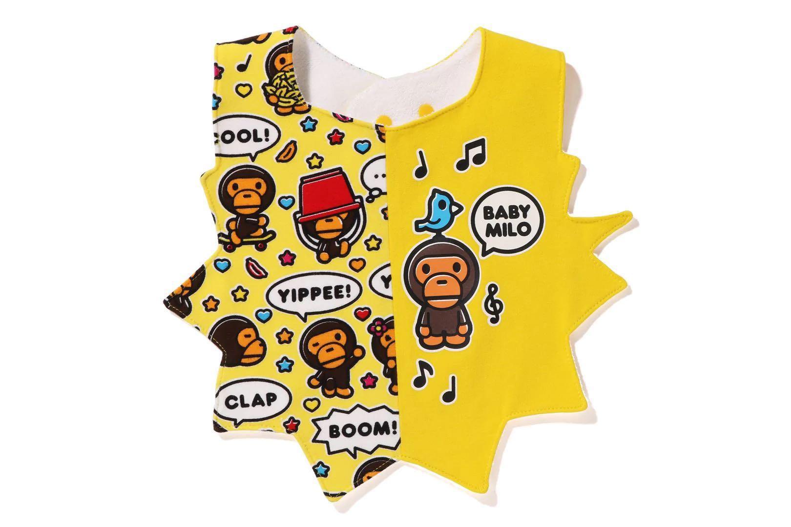 BAPE SPEECH BALLOON BABY MILO BIB, Babies & Kids, Babies & Kids Fashion ...