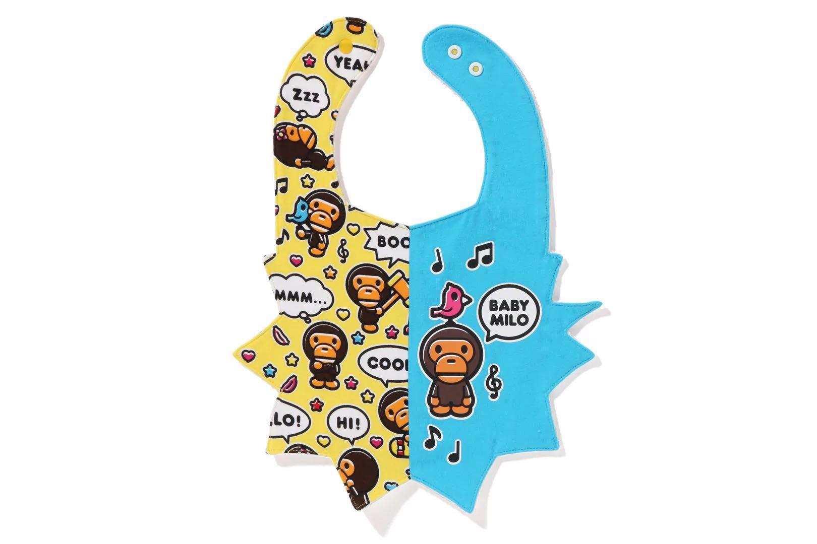 BAPE SPEECH BALLOON BABY MILO BIB, Babies & Kids, Babies & Kids Fashion ...