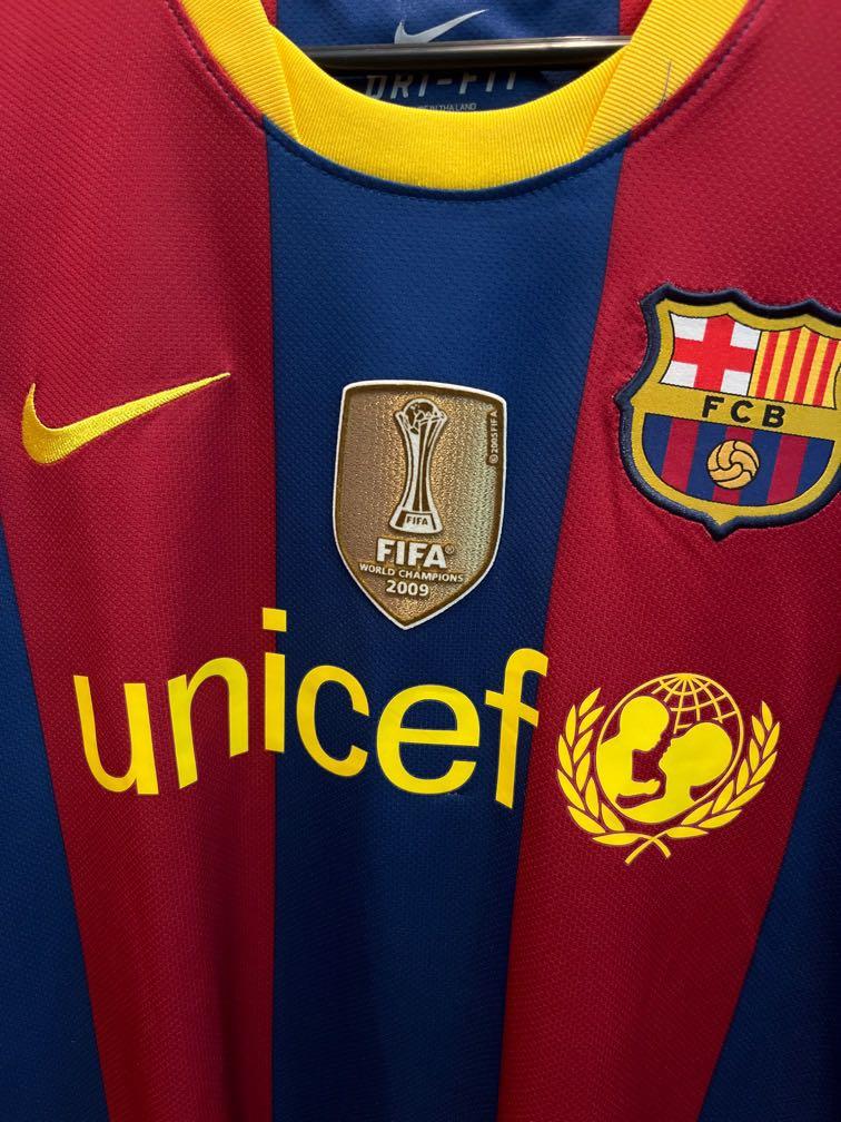 Barcelona FC 08/09 ORIGINAL Home Kit Pique Size M, Men's Fashion, Tops ...