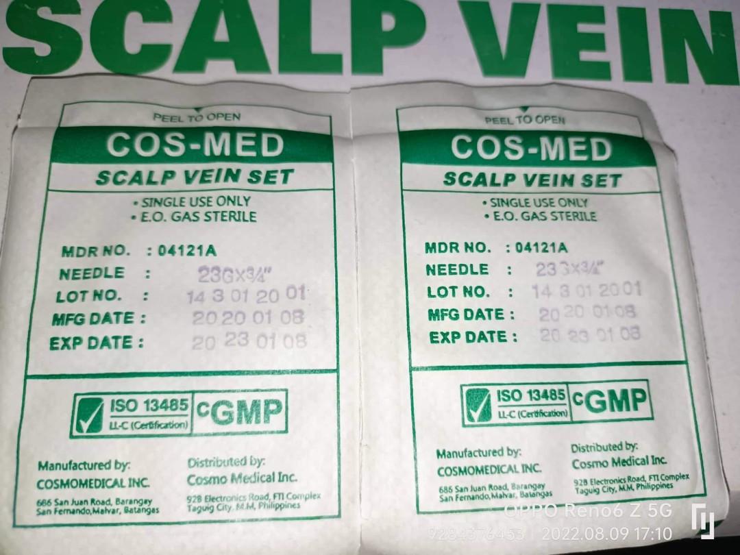 Butterfly Needle G23 (Cos-Med), Health & Nutrition, Medical Supplies ...