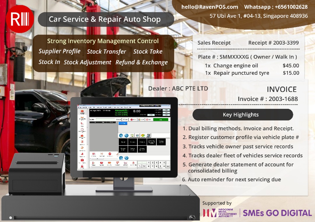 Car Workshop and Automobile Point of Sale (POS), Computers & Tech ...