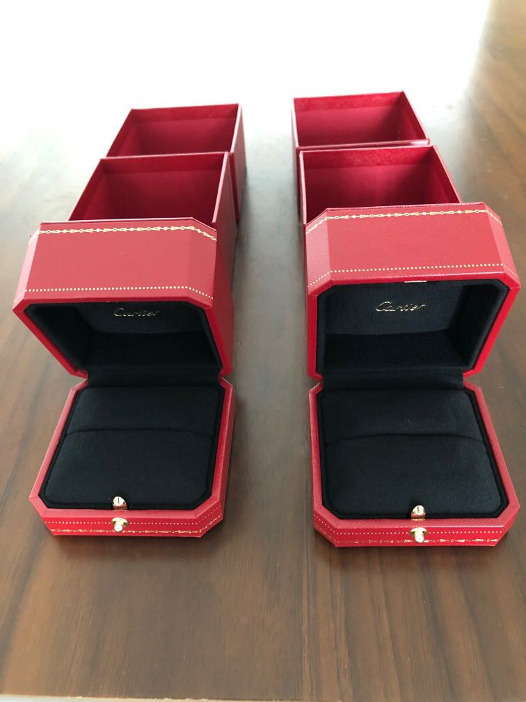 Cartier ring boxes x 2, Women's Fashion, Jewelry & Organisers ...