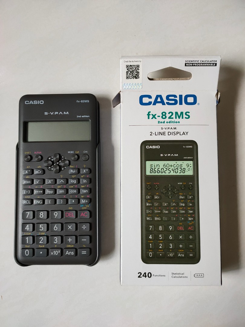 Casio FX-82MS Scientific Calculator, Hobbies & Toys, Stationery & Craft, Other Stationery ...