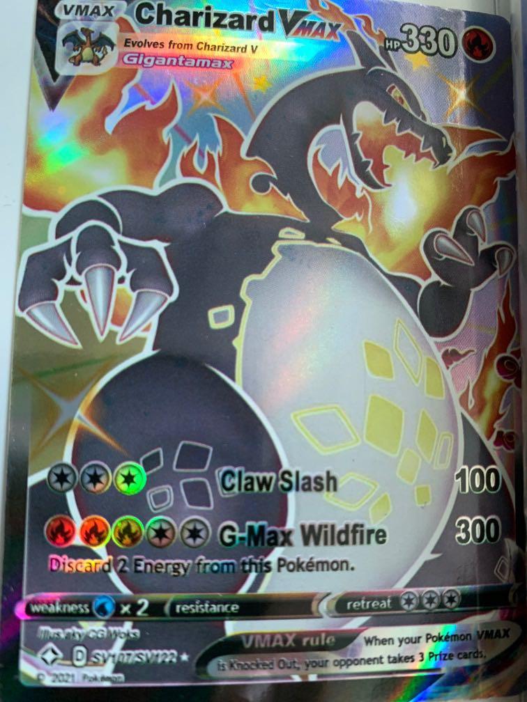 CHARIZARD V MAX DARK SHINY, Hobbies & Toys, Toys & Games on Carousell