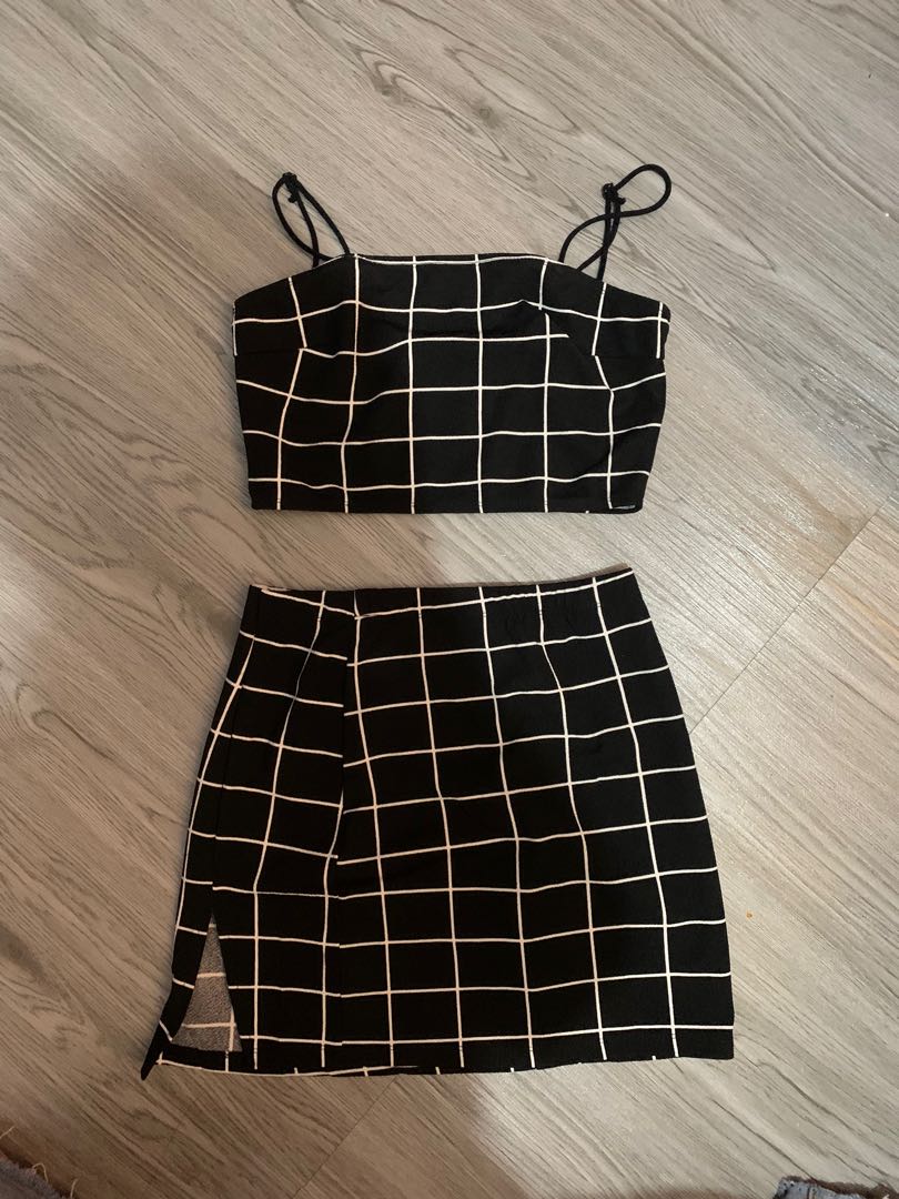 Checkered Set, Women's Fashion, Dresses & Sets, Sets or Coordinates on ...