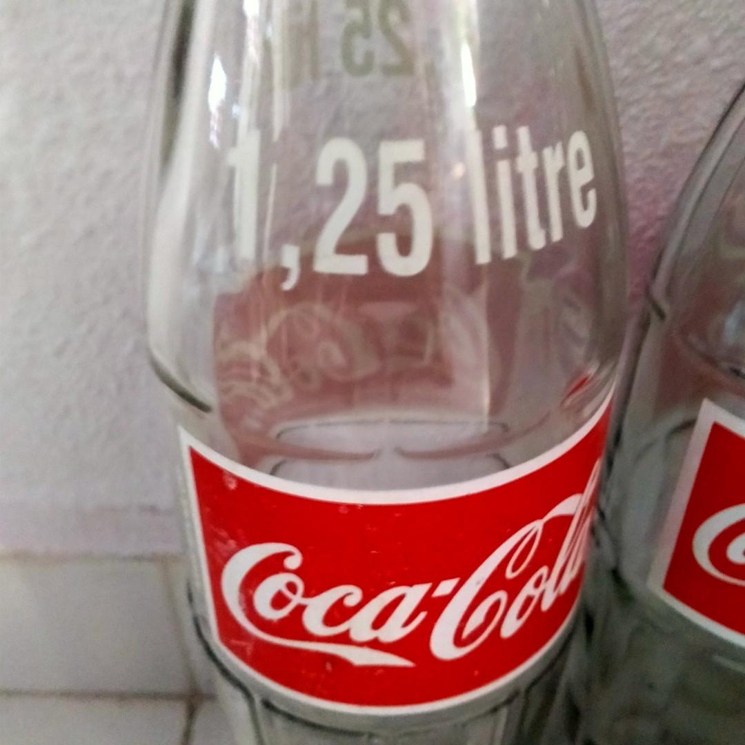 Coke 1 litre & 1.25 litre bottle, Hobbies & Toys, Memorabilia ...