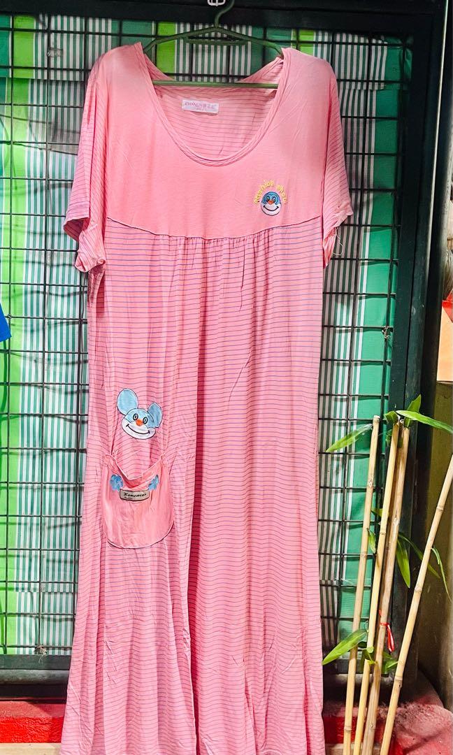 Cotton long duster pang tulog pang bahay /sleep wear, Women's Fashion ...