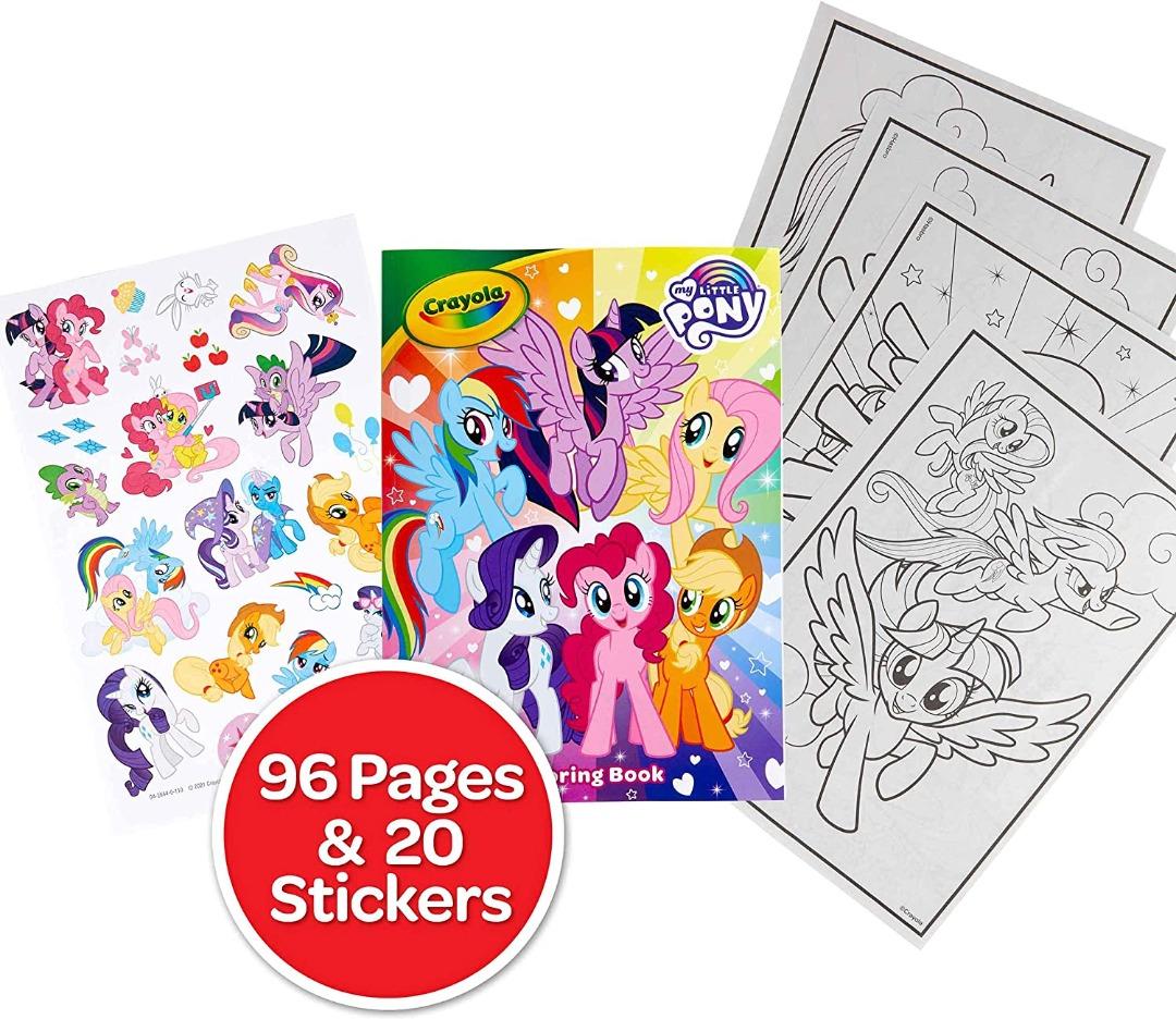 Crayola My Little Pony Coloring Book with Stickers Party Favors - 10 ...