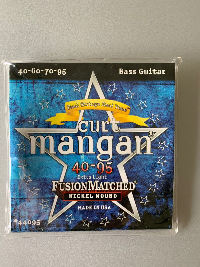 Curt Mangan bass strings roundwound NOS, Hobbies & Toys, Music & Media ...