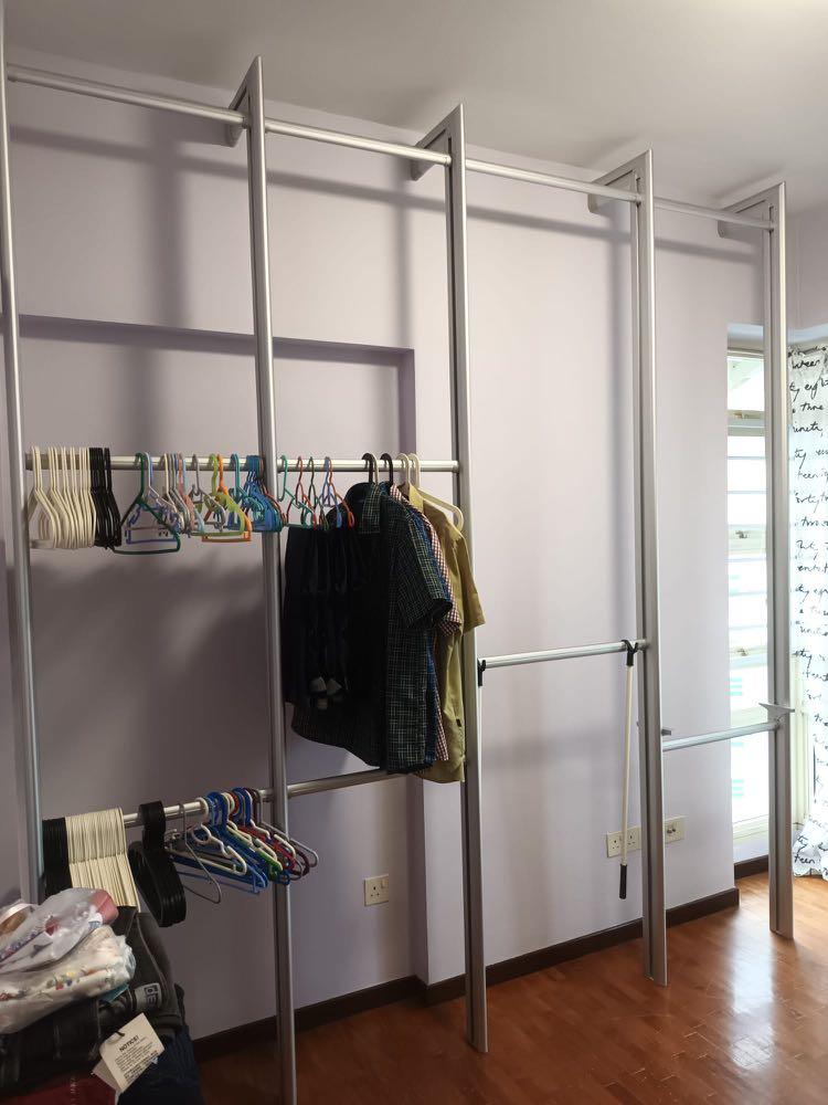 open concept wardrobe (Custom clothing system), Furniture & Home Living ...