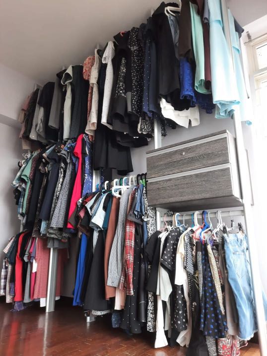 open concept wardrobe (Custom clothing system), Furniture & Home Living ...