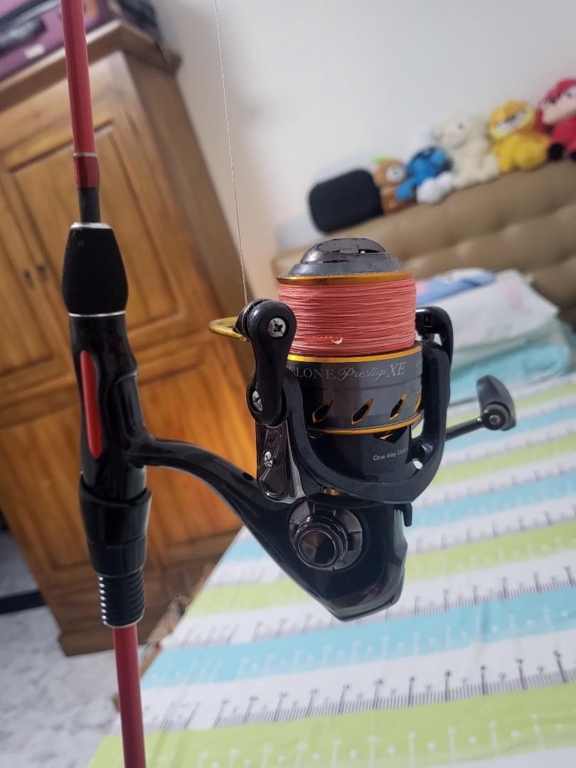 Cyclone Prestige 3000 Spinning Reel and Rod, Sports Equipment, Fishing ...