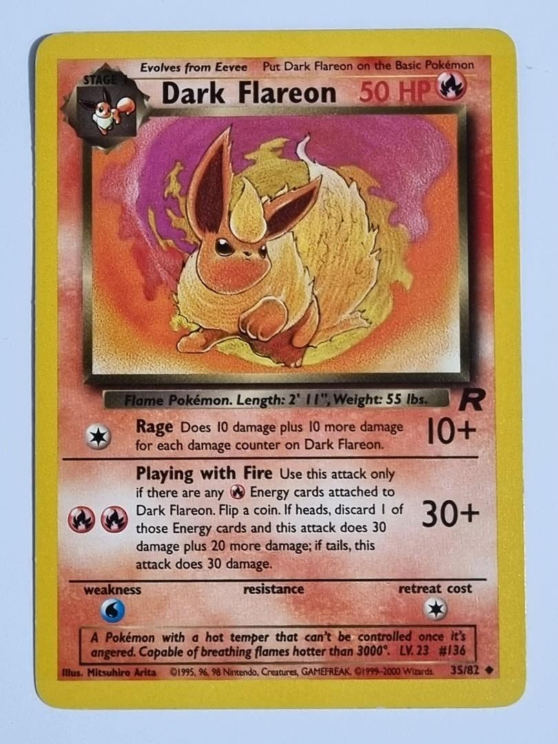 Dark Flareon 1995 Vintage Pokemon Card, Hobbies & Toys, Memorabilia ...