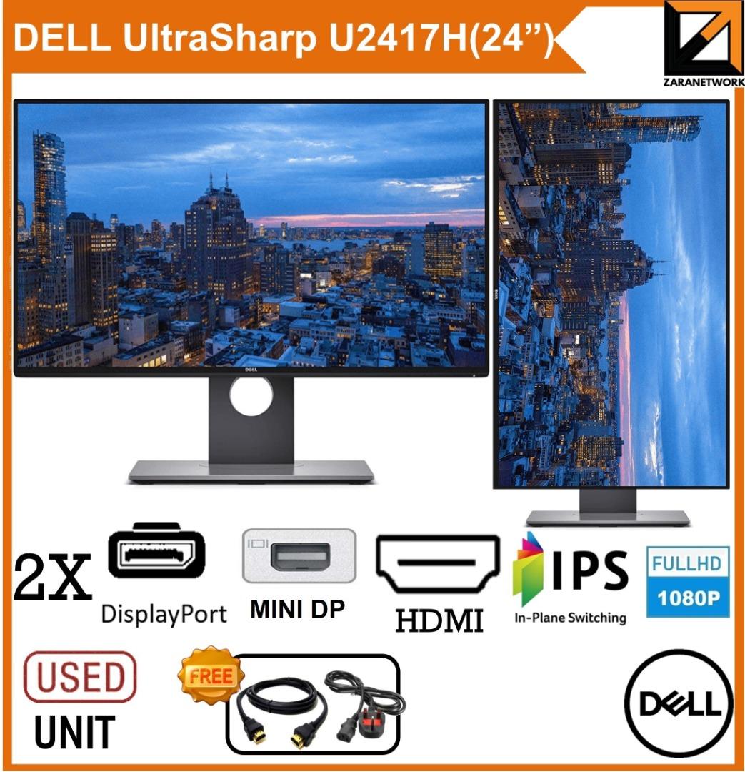 DELL UltraSharp U2417H(24”), Computers & Tech, Office & Business ...