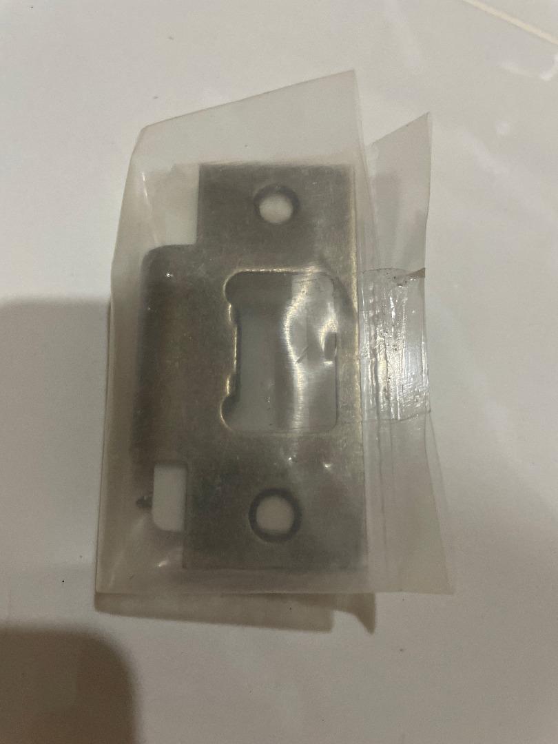 Door Strike Plate Mortise level attachment knob lock steel metal catch ...