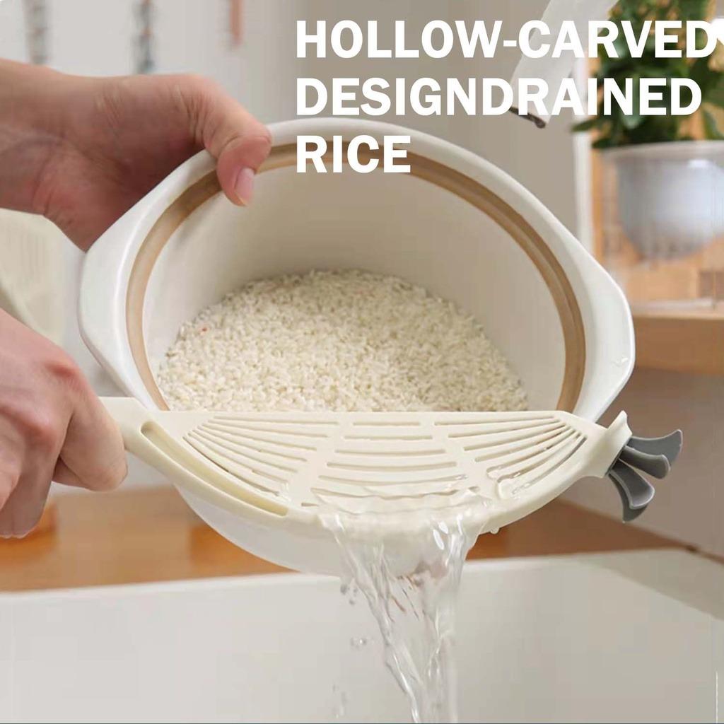 Drain Rice Spoon Rice Filter Multifunction Cleaner rice Sieve Home Wash ...