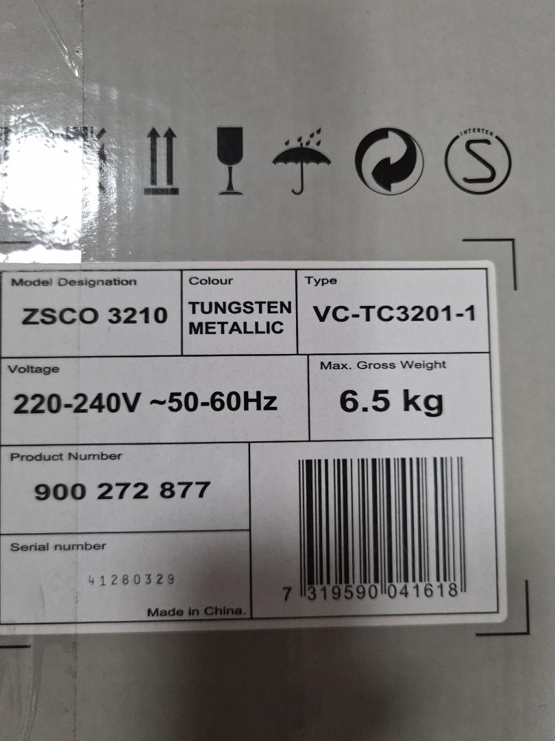Electrolux Vacuum Cleaner ZSCO 3210, TV & Home Appliances, Vacuum ...