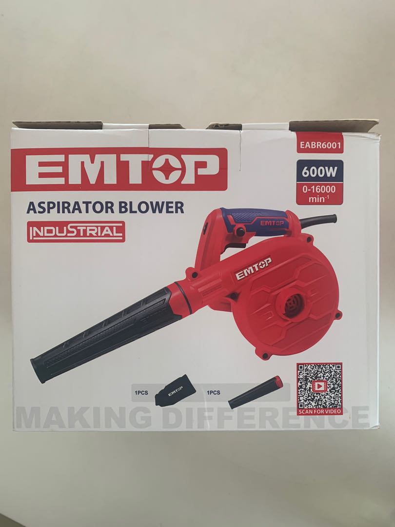 EMTOP Aspirator 600W industrial, Furniture & Home Living, Home ...