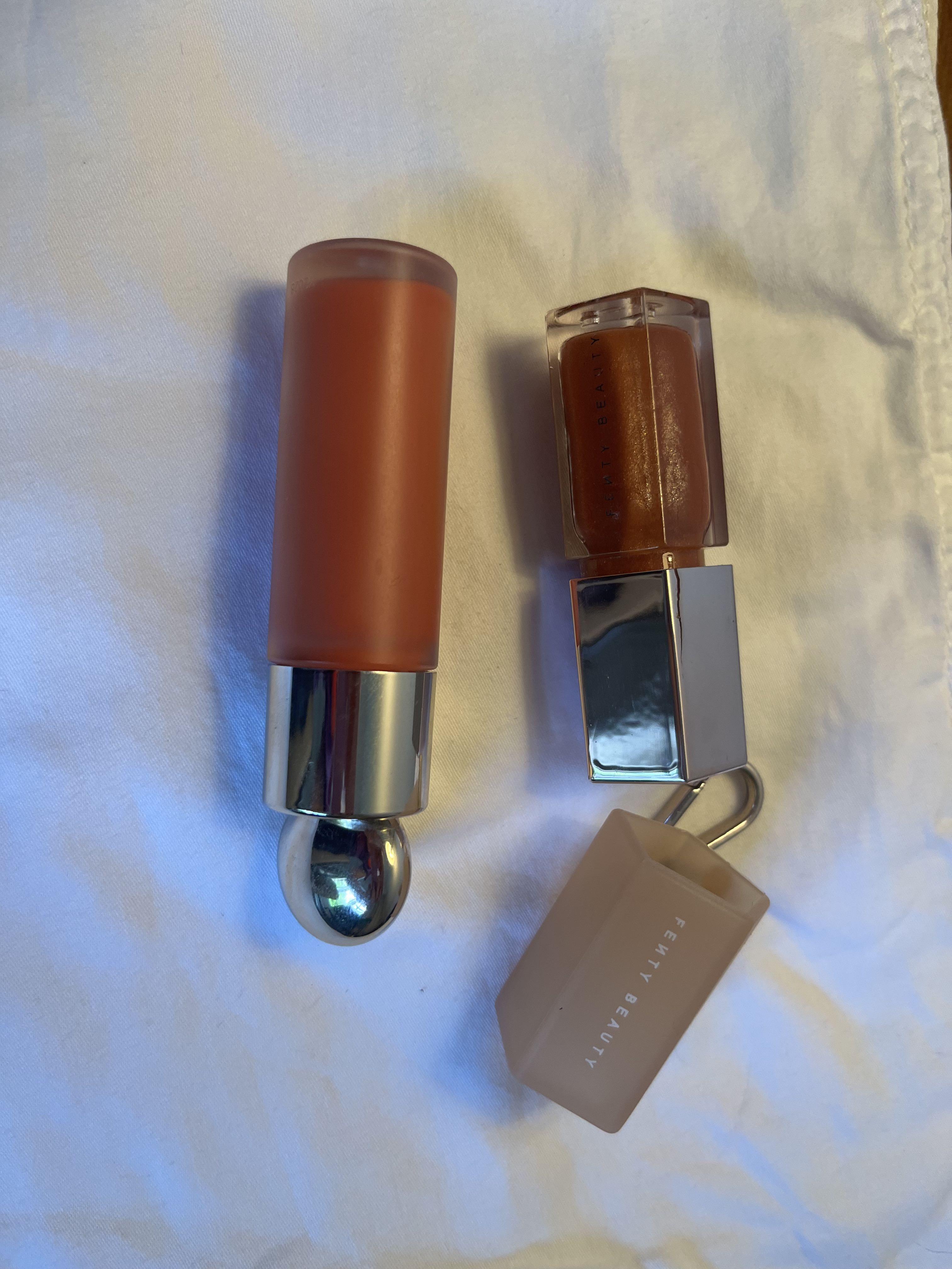 Fenty mini gloss- Fenty Glow & (sold out) Rare Beauty - Full size Joy ...