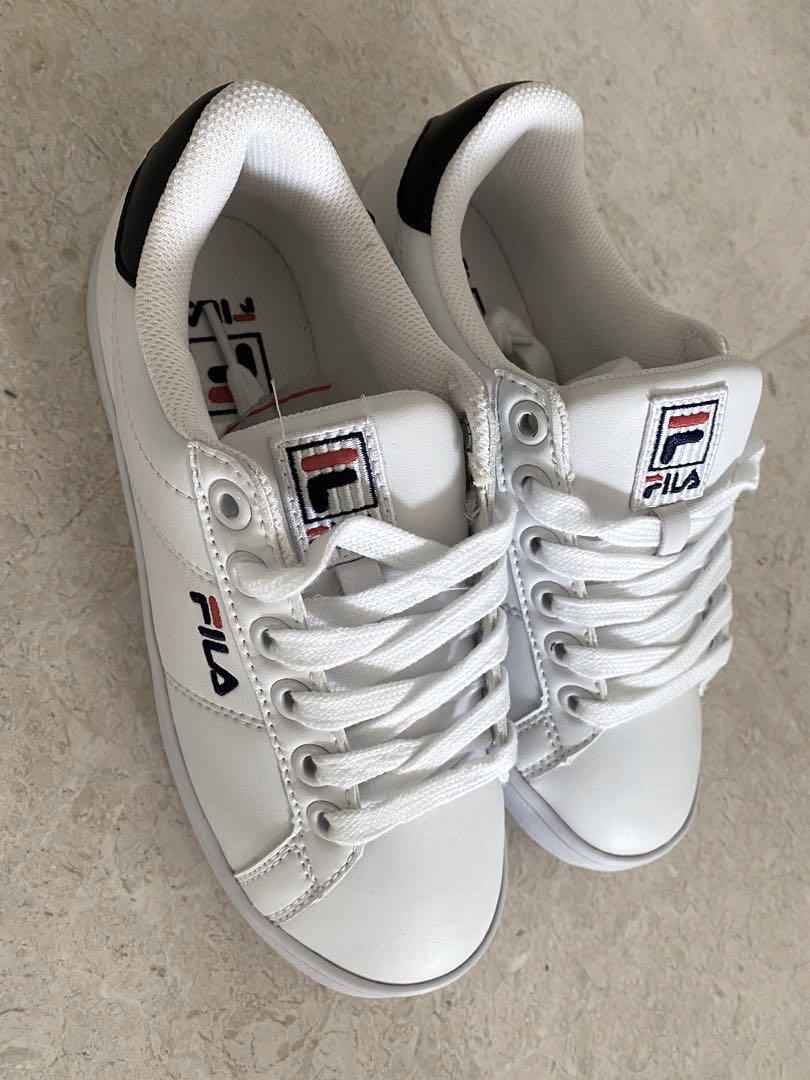 Fila navy white court shoe sneakers, Women's Fashion, Footwear ...