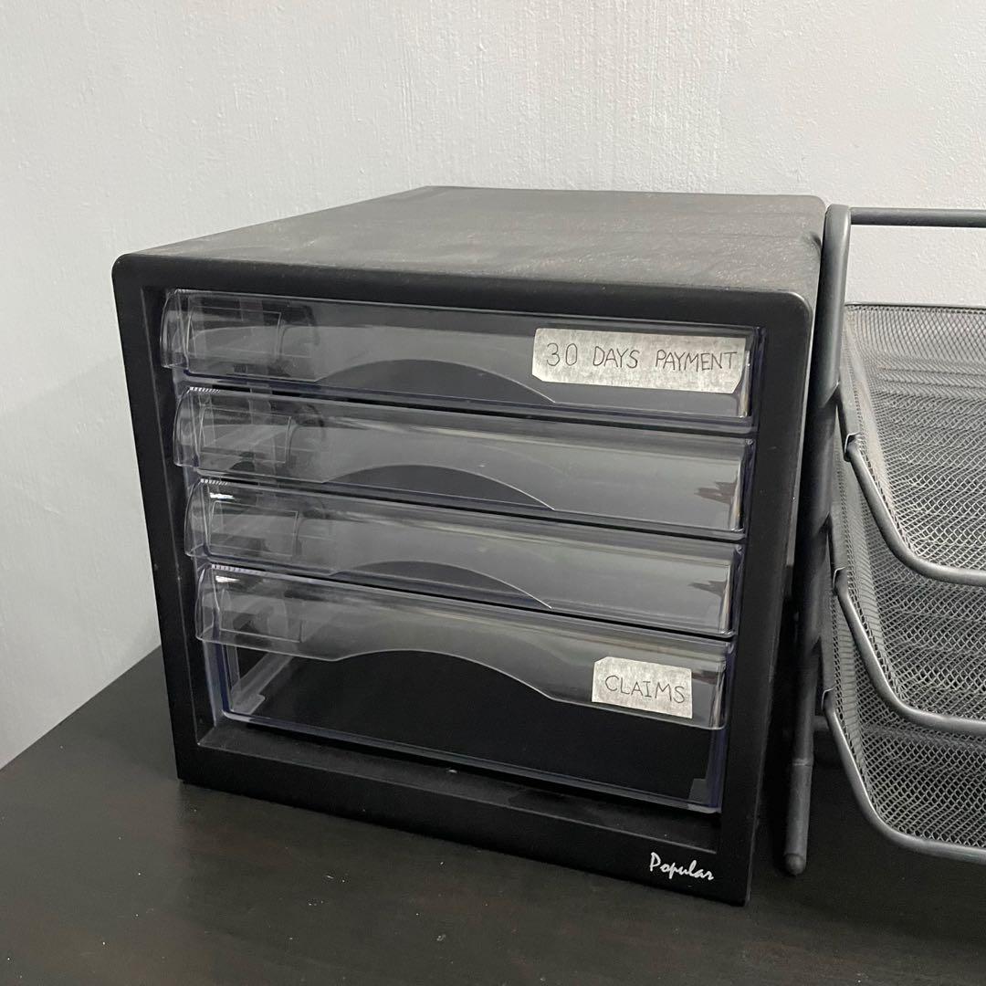 File Storage Cabinet Drawer Folder Rack, Furniture & Home Living ...